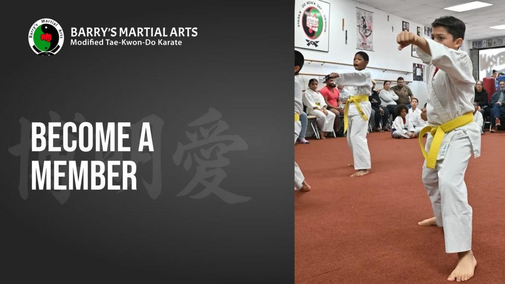 Become a Member - Barry’s Martial Arts